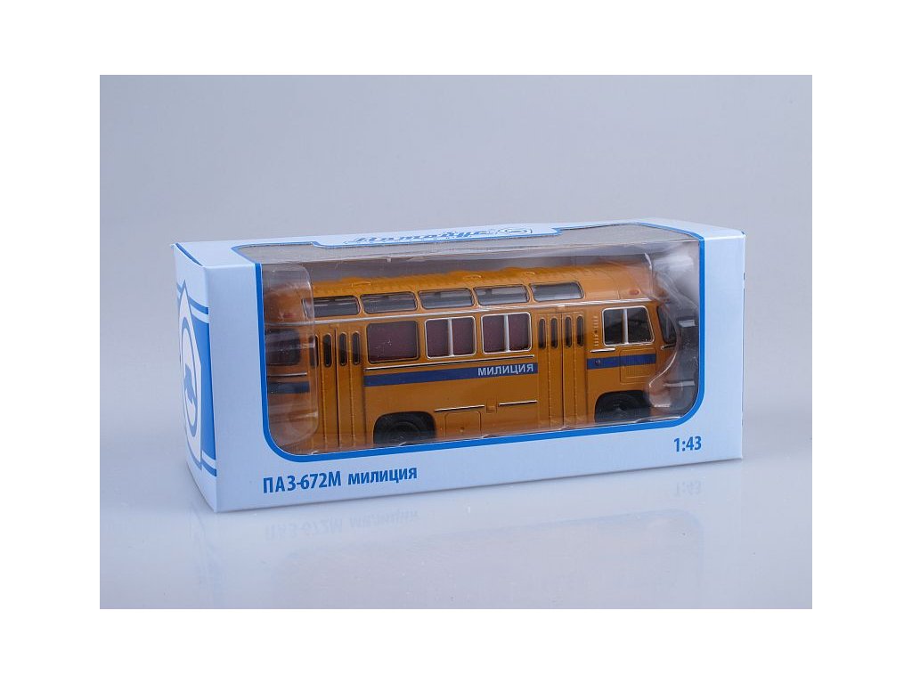 PAZ 672M Milicia - Sovetskij avtobus - 1:43 - Automodels.cz