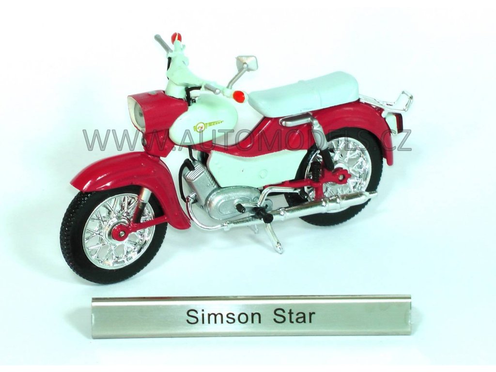 Simson Star časopis s modelem - East European Motorbikes - Automodels.cz