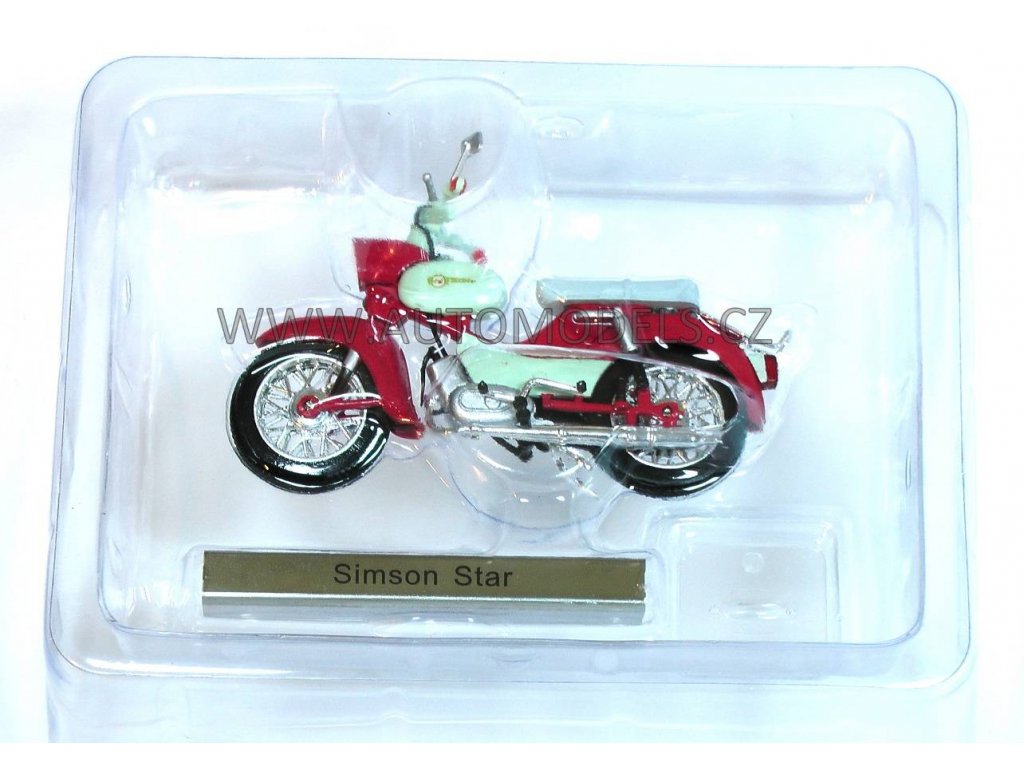 Simson Star časopis s modelem - East European Motorbikes - Automodels.cz