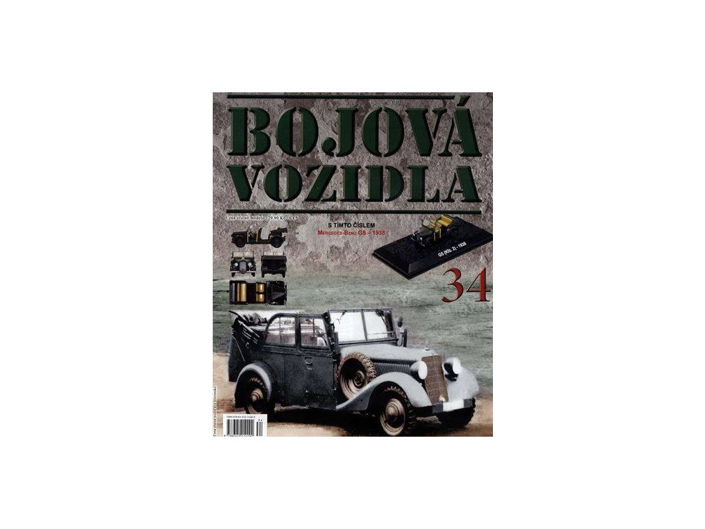 34 - Mercedes-Benz G5 1938 - Časopis Bojová vozidla - bez modelu ...