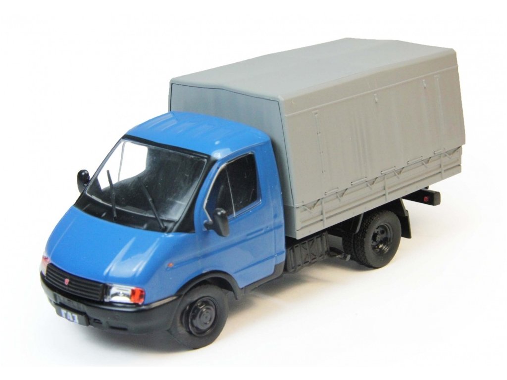 GAZ-3302 Gazel 1:43 - Kultovní auta SSSR a soc. států časopis s modelem ...