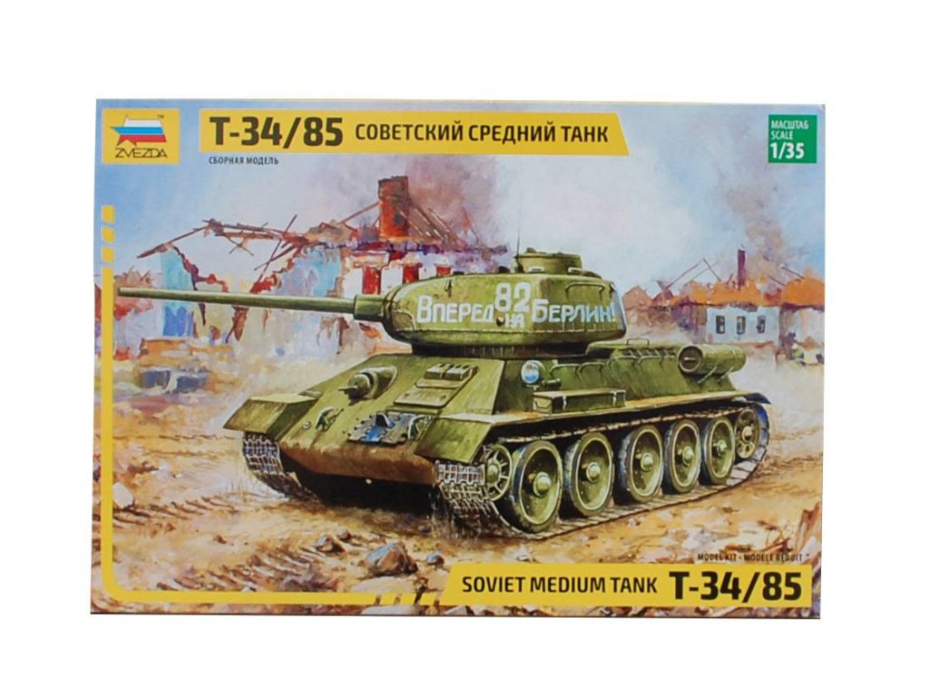 Montážní sada Tank T-34/85 - 1/35 časopis s montážní sadou - Automodels.cz