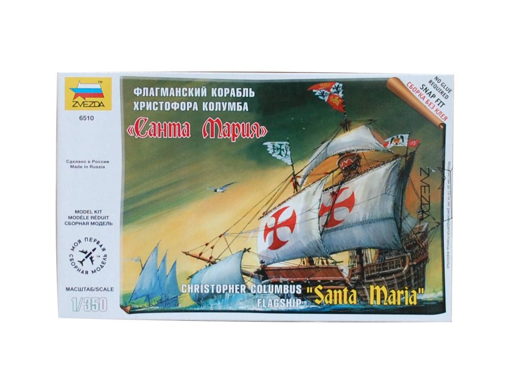 Montážní sada Loď Santa Maria - 1/350 časopis s montážní sadou ...