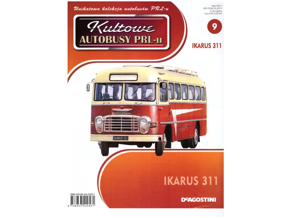 Ikarus 311 1:72 - Kultovní Autobusy PRL-u časopis s modelem #9 ...