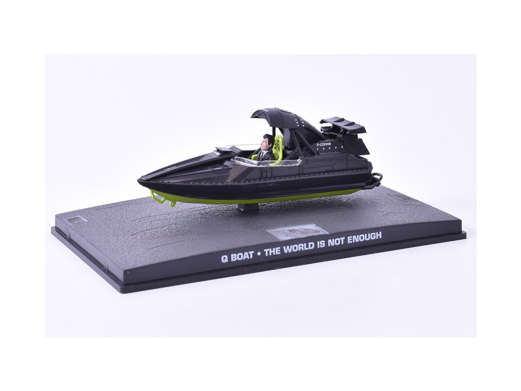 Q boat James Bond 1:43 časopis AutoModels s modelem - Automodels.cz