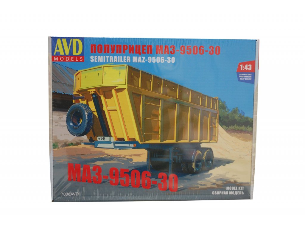 Návěs MAZ-9506-20 - 1:43 AVD KIT BAZAROVÝ MODEL - Automodels.cz