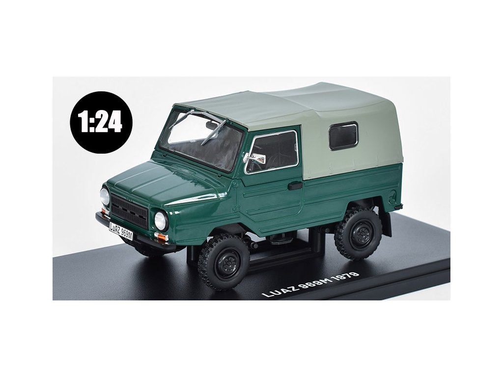 LUAZ 969M 1979 1:24 - Hachette časopis Samochody PRL #40 s modelem ...