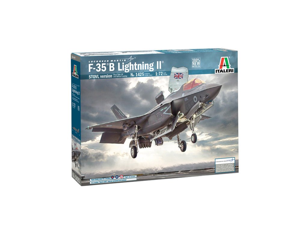 Letadlo Lockheed Martin F-35 B Lightning II 2011 1:72 - stavebnice Italeri - Automodels.cz