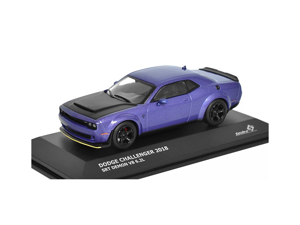 Dodge Challenger 2018 Srt Demon V8 Modrý 1 43 Solido Automodels Cz