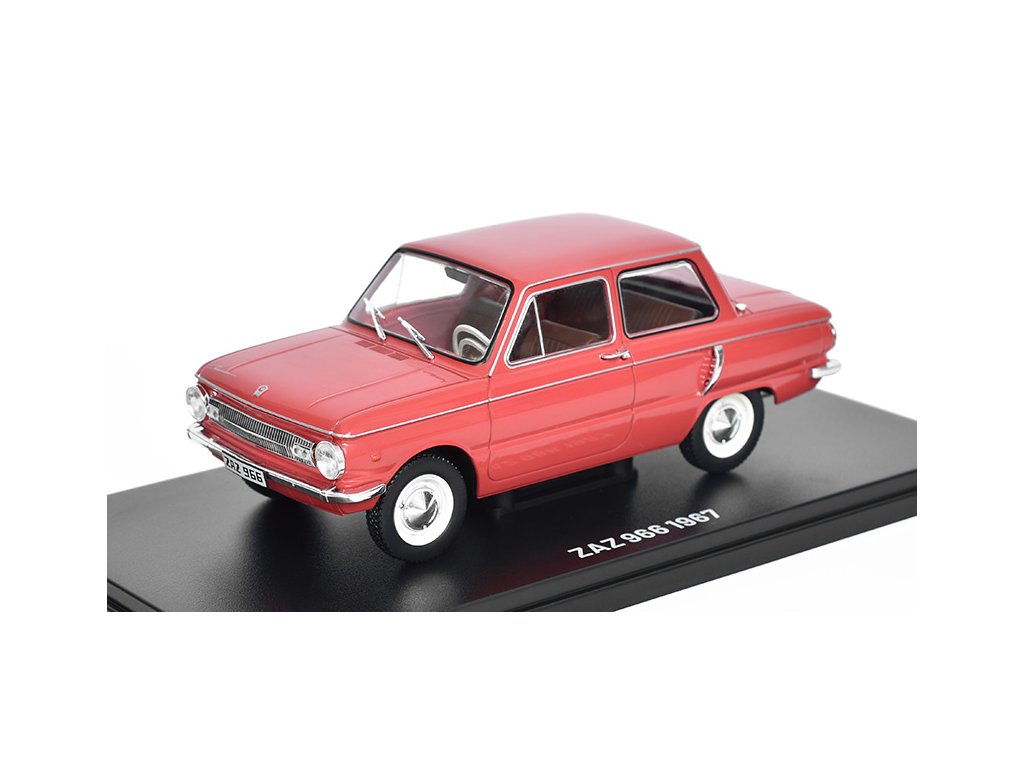ZAZ 966 1967 1:24 - Hachette časopis Samochody PRL #43 s modelem ...