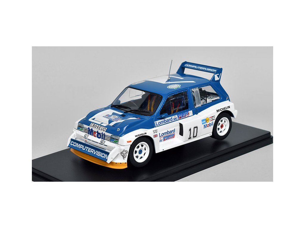 MG Metro 6R4 #10 RAC Rally GB 1985 1:24 - Hachette časopis s modelem ...