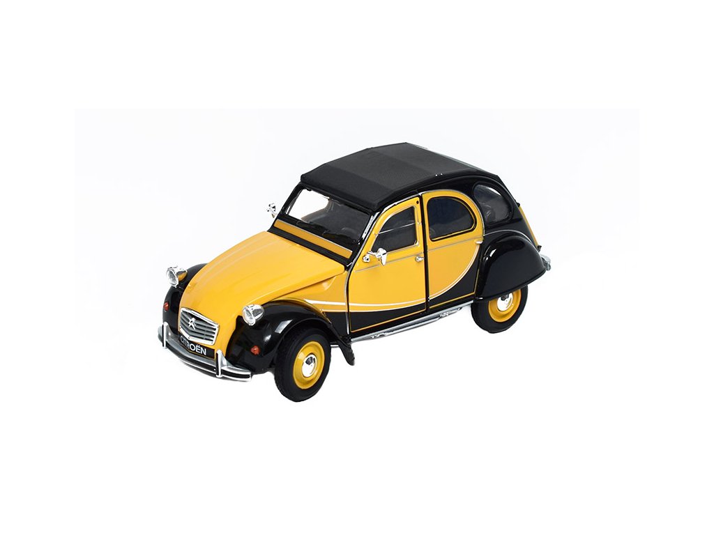 Citroen 2CV 6 Charleston žlutá 1:24 - Welly - Automodels.cz