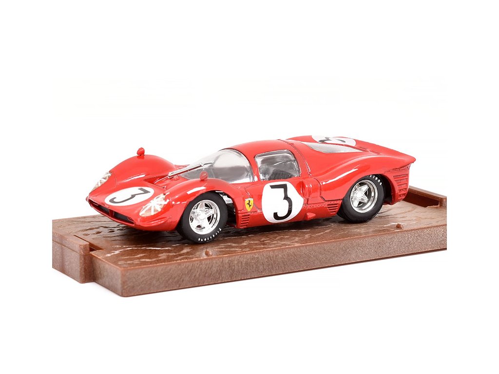 Ferrari 330 P4 #3 1000 km Monza 1967 - 1:43 Brumm - Model ze sbírky ...