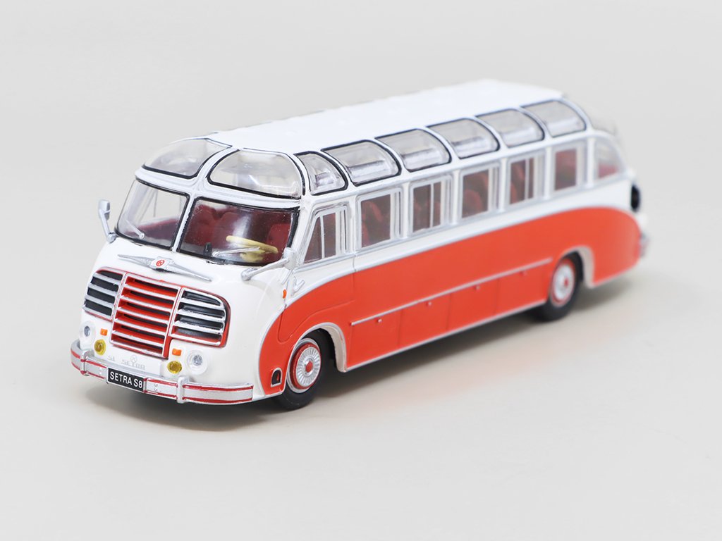 Kassbohrer Setra S8 1:72 Kultovní autobusy minulé éry časopis s modelem ...