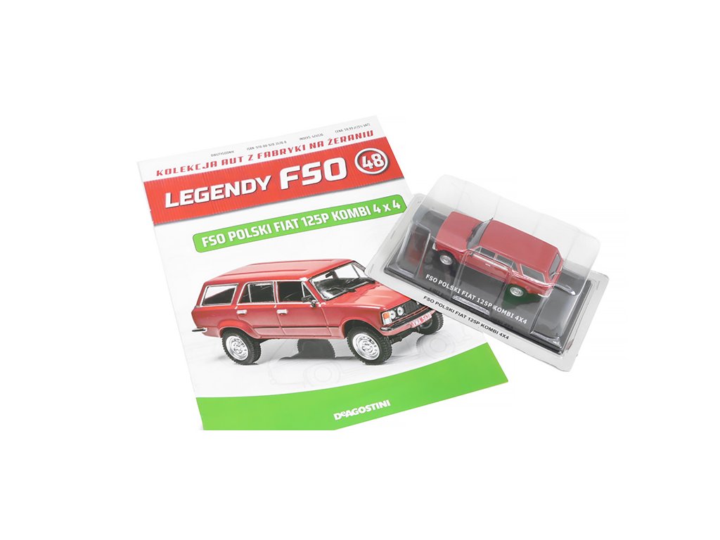 FSO Polski Fiat 125P Kombi 1:43 - DeAgostini Legendy FSO časopis s ...