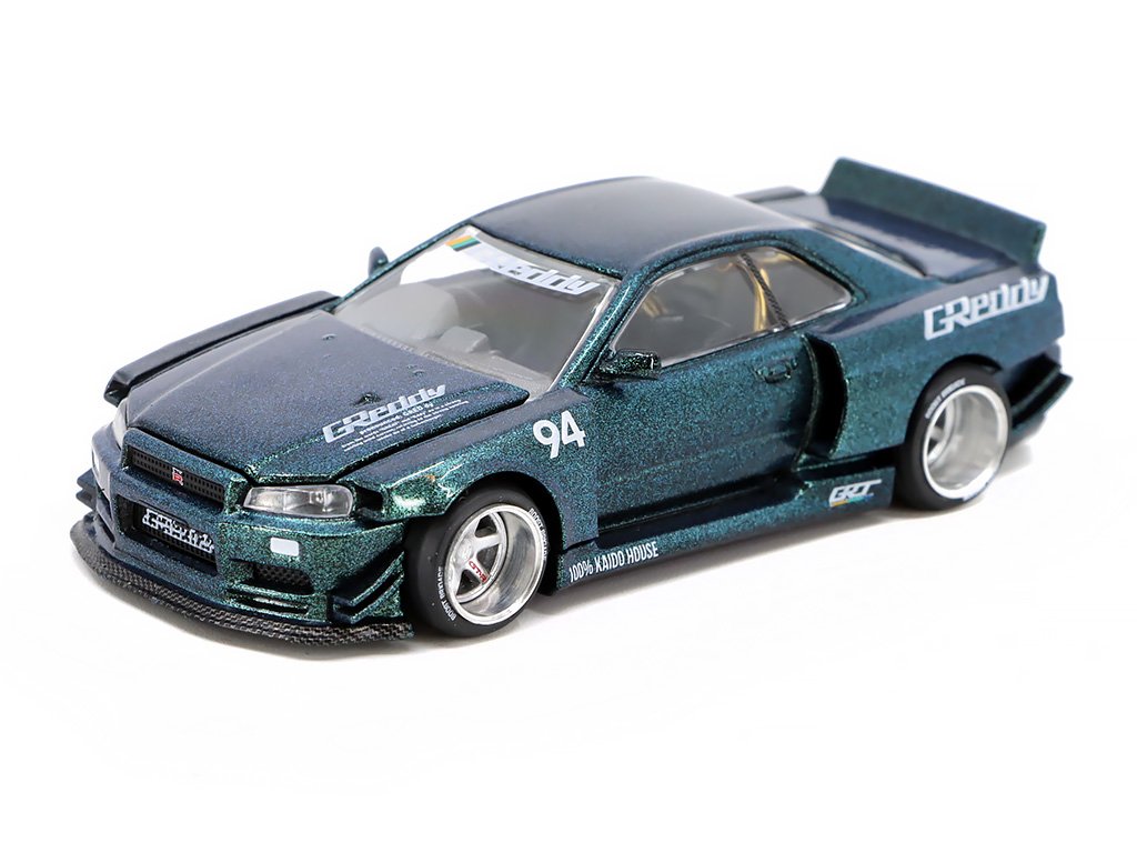 Nissan Skyline GT-R R34 #94 Kaido Works 1:64 - MiniGT - Automodels.cz