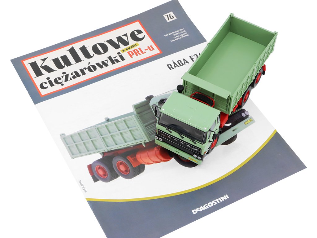 RABA F26 1:43 - Legendární náklaďáky PRL-u časopis s modelem #76 ...