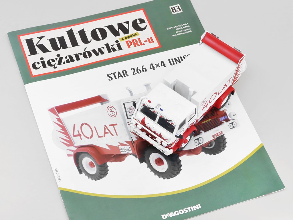 Star 266 4x4 UNISTAR 1:43 - Legendární náklaďáky PRL-u časopis s ...