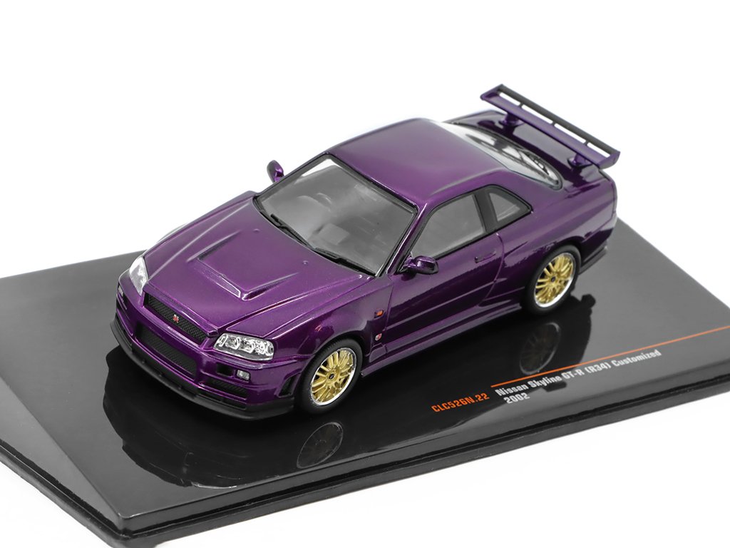 Nissan Skyline GT-R (R34) Customized 2002 1:43 - IXO Models BAZAROVÉ ...