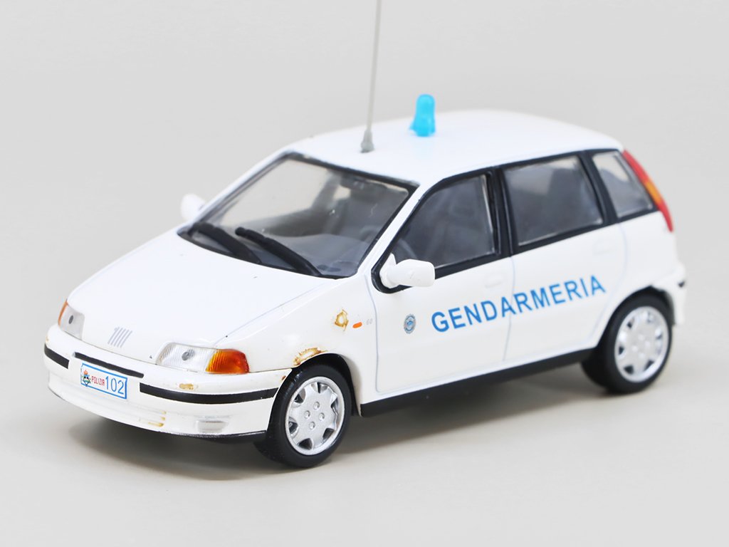 Fiat Punto SX Gendarmeria 1:43 - Policejní auta světa časopis s modelem ...