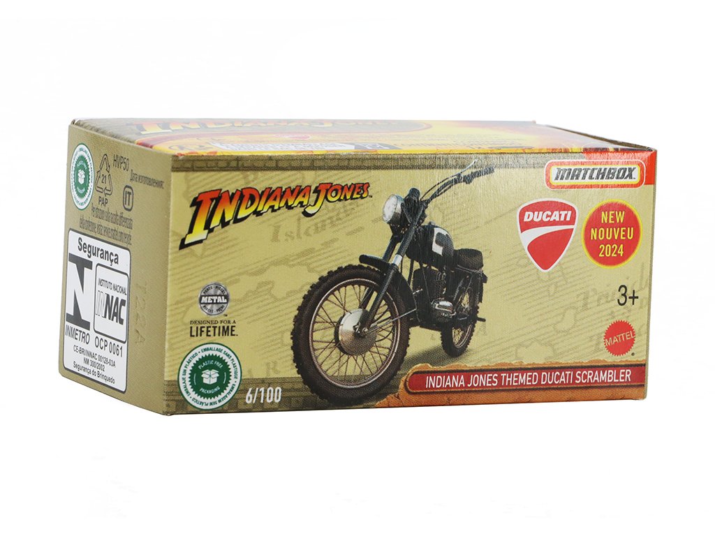 Ducati Scrambler Themed z filmu Indiana Jones 1:64 - MATCHBOX ...