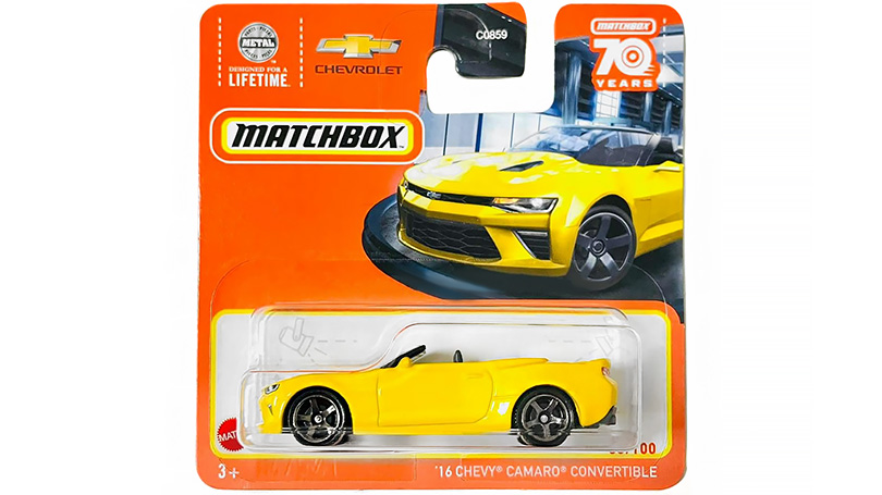 Chevrolet Camaro Convertible 2016 1:64 - MATCHBOX - Automodels.cz