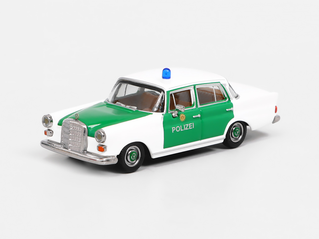 Mercedes-Benz 200 Heckflosse Polizei Hamburg 1:87 - Herpa - Automodels.cz