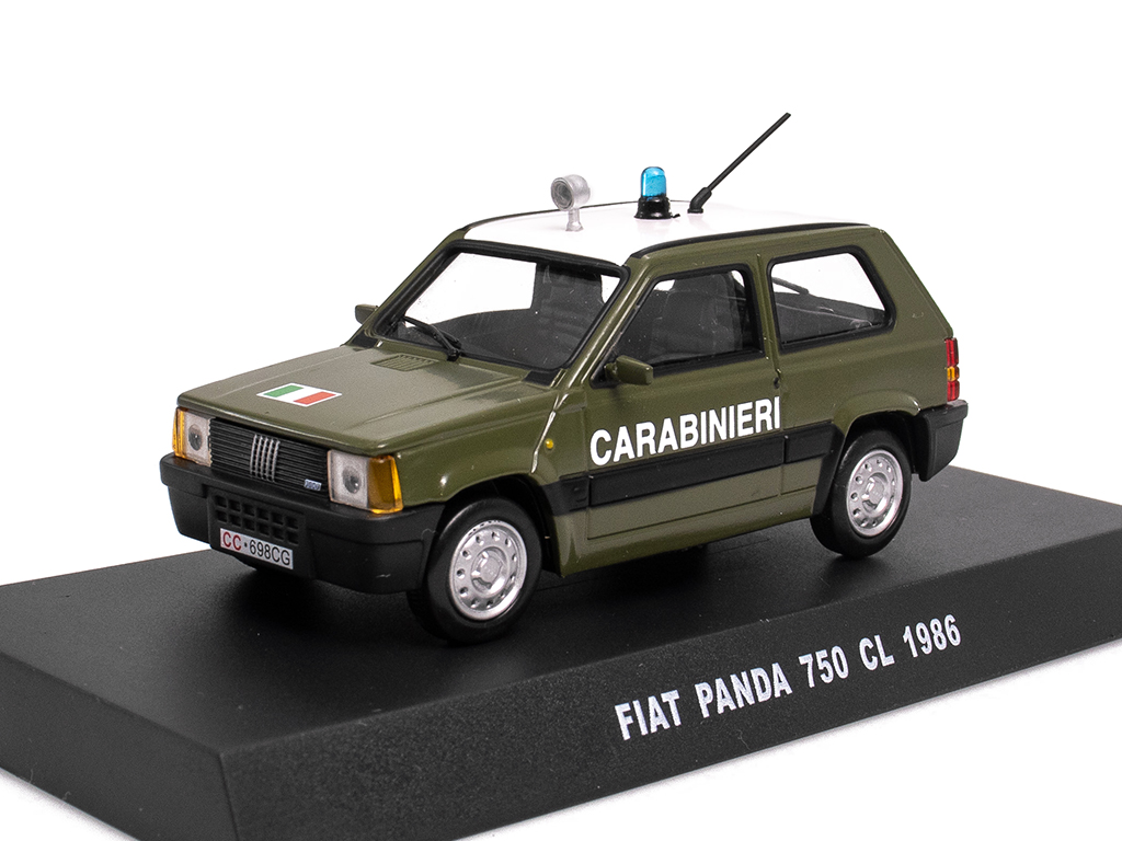 Fiat Panda 750 CL 1986 Carabinieri 1:43 - DeAgostini časopis s modelem ...