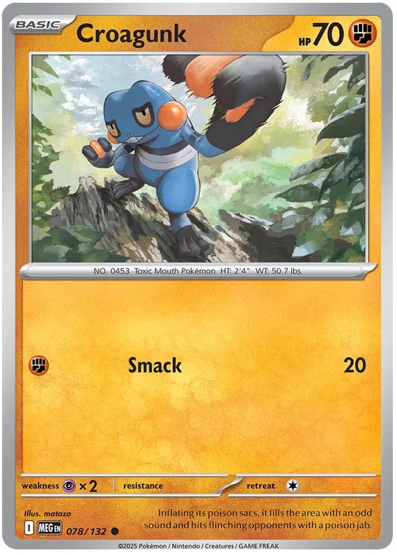 Croagunk 078/132 - Mega Evolution - Azgarra