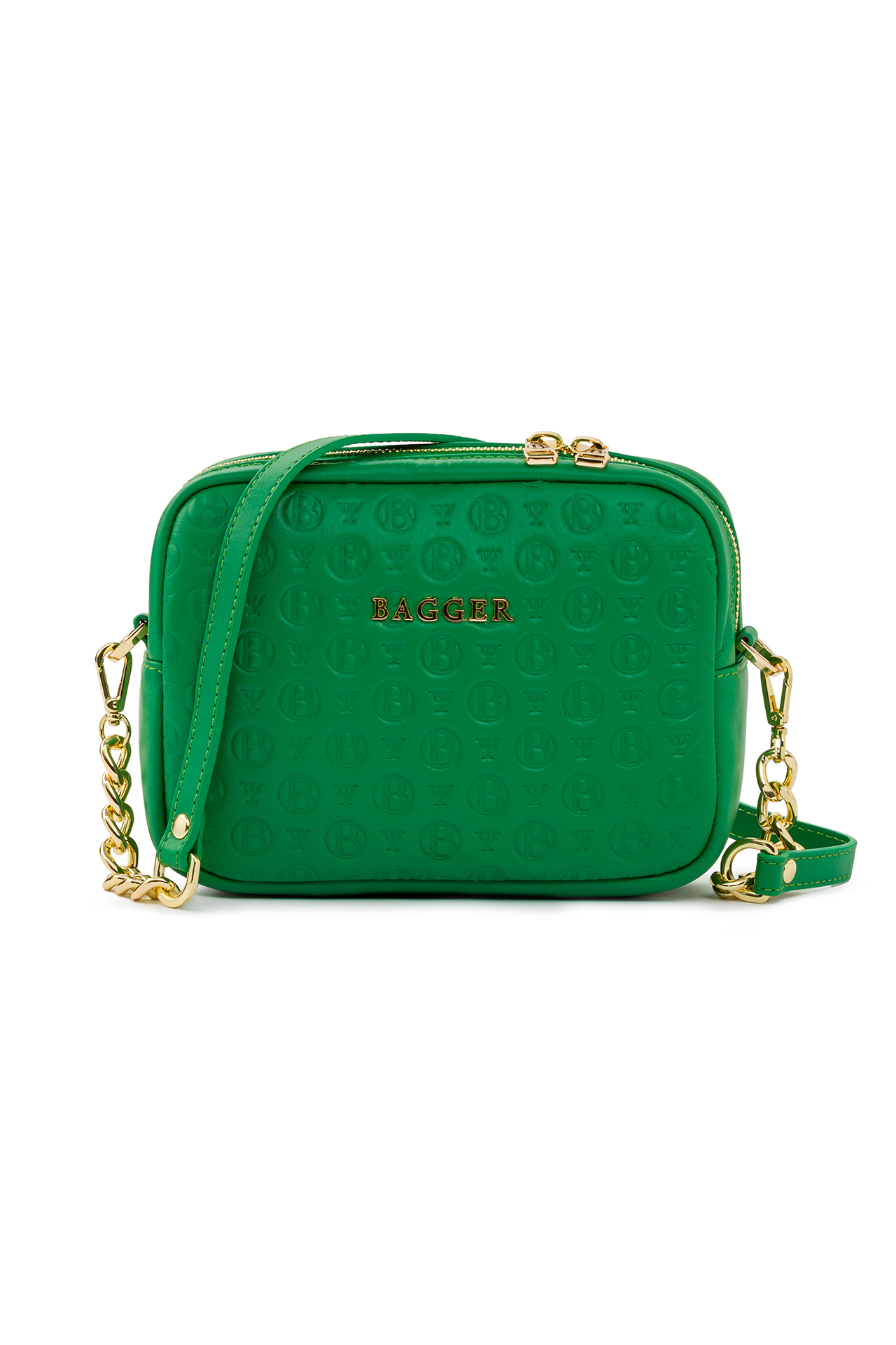 Kožená kabelka BAGGER zelená s potlačou 0108 - Bags & more | ZOE ...