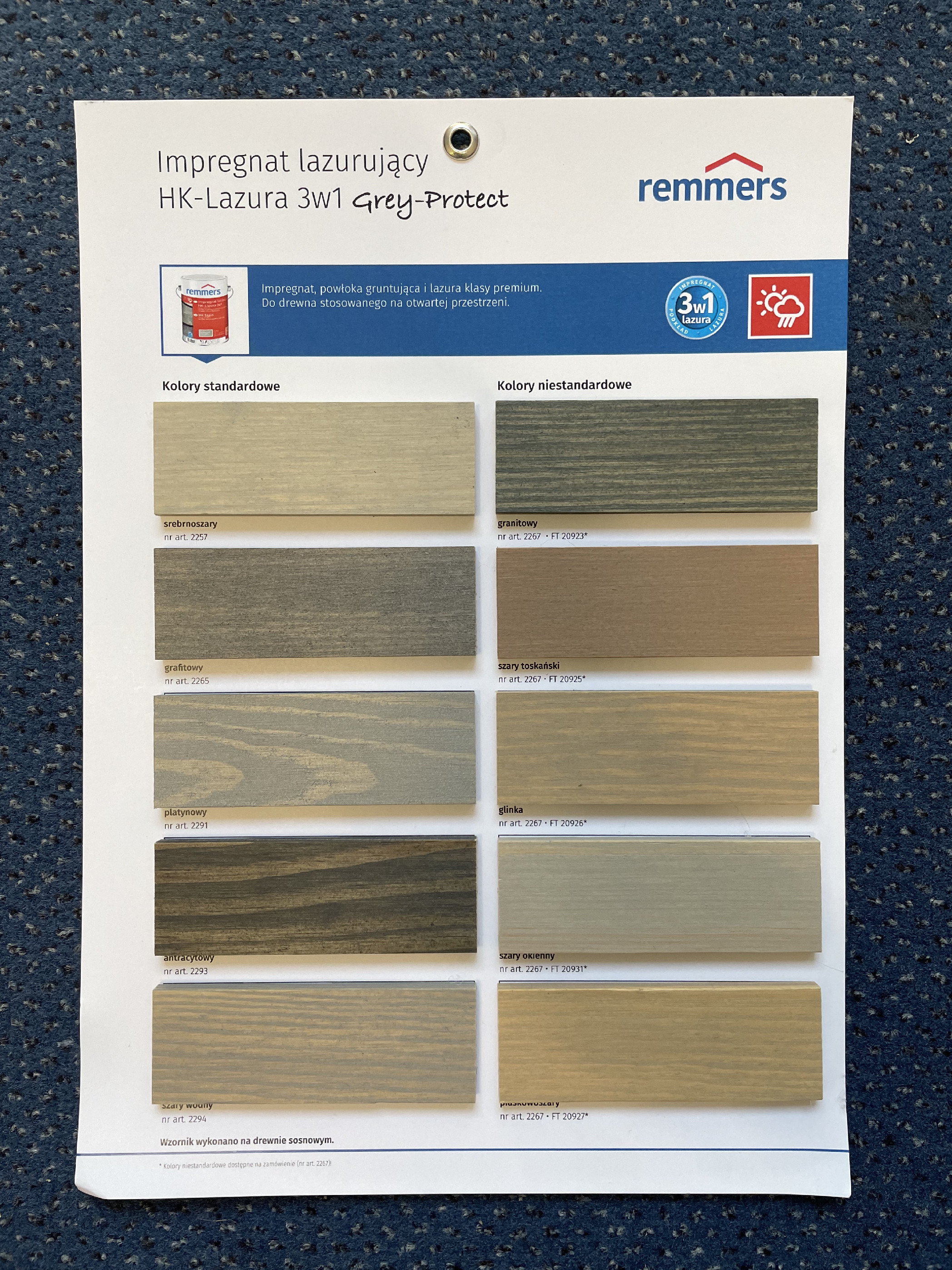 Remmers HK-LASUR GREY-PROTECT vzorník - Barvy na dřevo.cz - Specialista ...