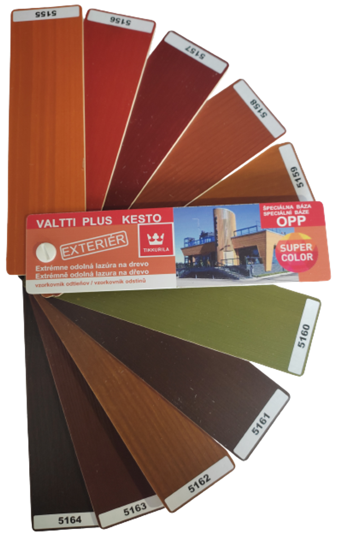 Tikkurila Valtti Plus Kesto - vzorník - Barvy na dřevo.cz - Specialista ...