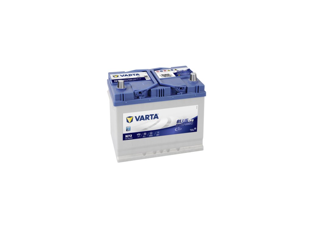 Autobaterie VARTA Blue Dynamic EFB 72Ah, 12V, N72 - Battery Import