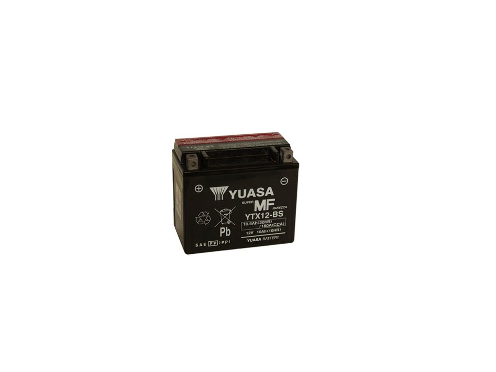 Motobaterie YUASA (originál) YTX12-BS, 12V, 10Ah - Battery Import