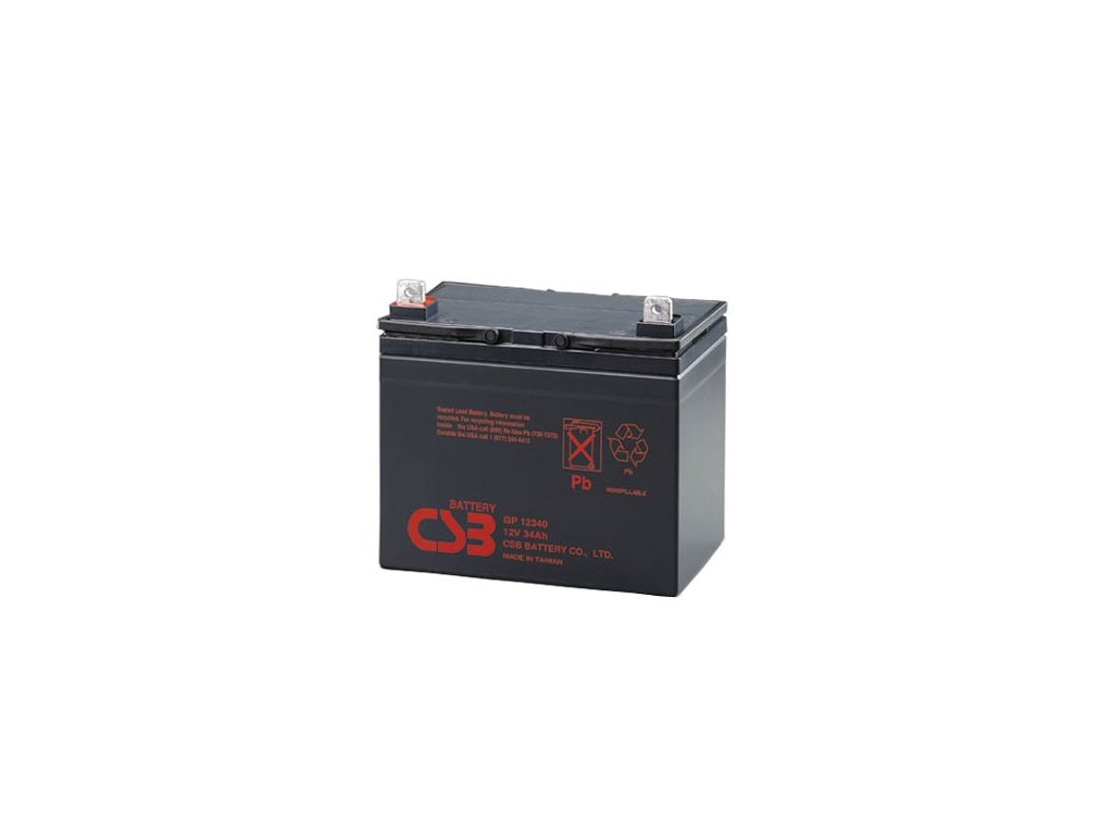 Baterie CSB GP12340, 12V, 34Ah - Battery.cz