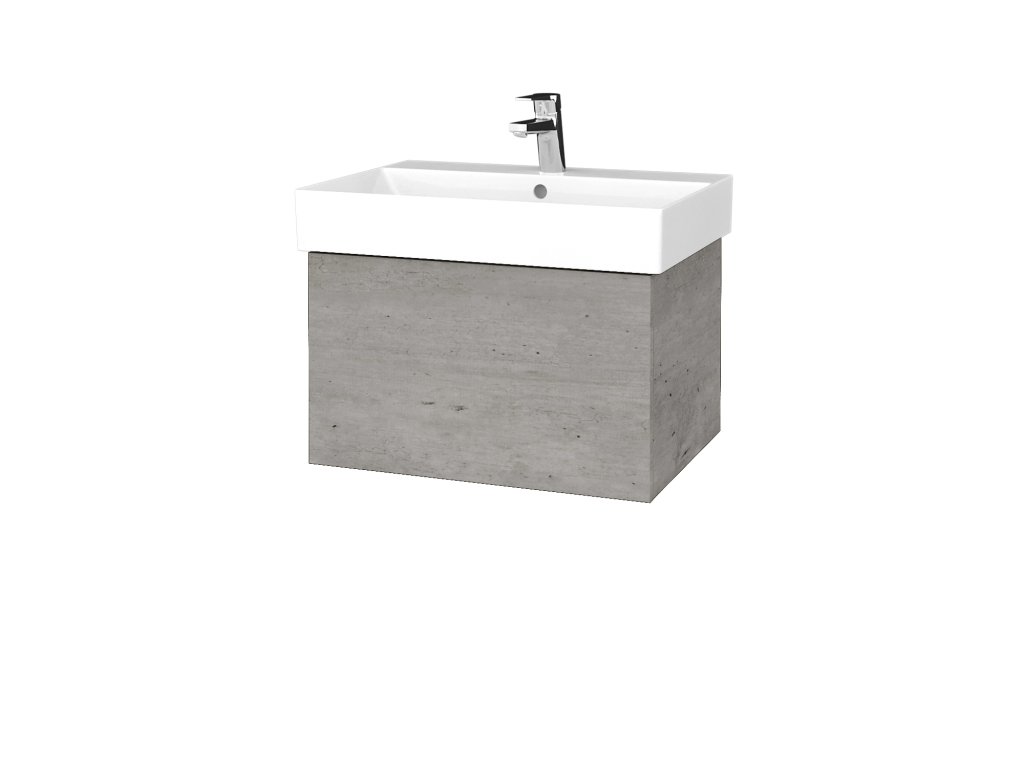 Koupelnová skříňka VARIANTE SZZ 60 umyvadlo Glance - D01 Beton / D01 Beton - BESTA