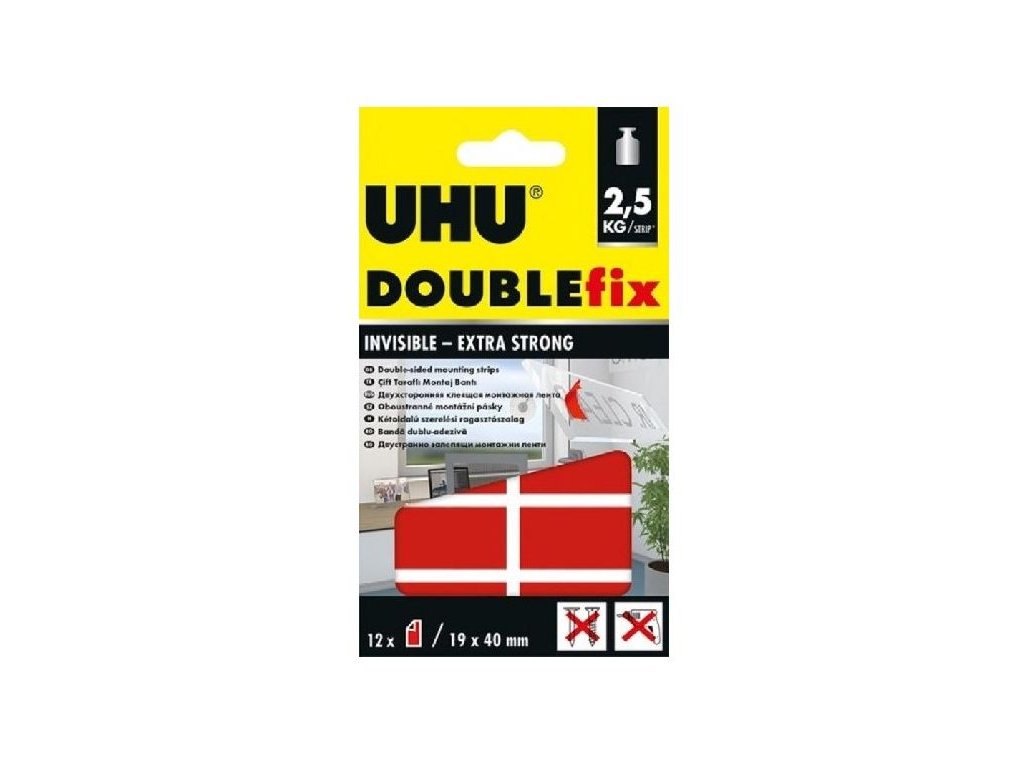 UHU Fix 50 ks - oboustranná páska dílky jen za 107 Kč | Vyberte si RC Příslušenství na BigHobby.cz