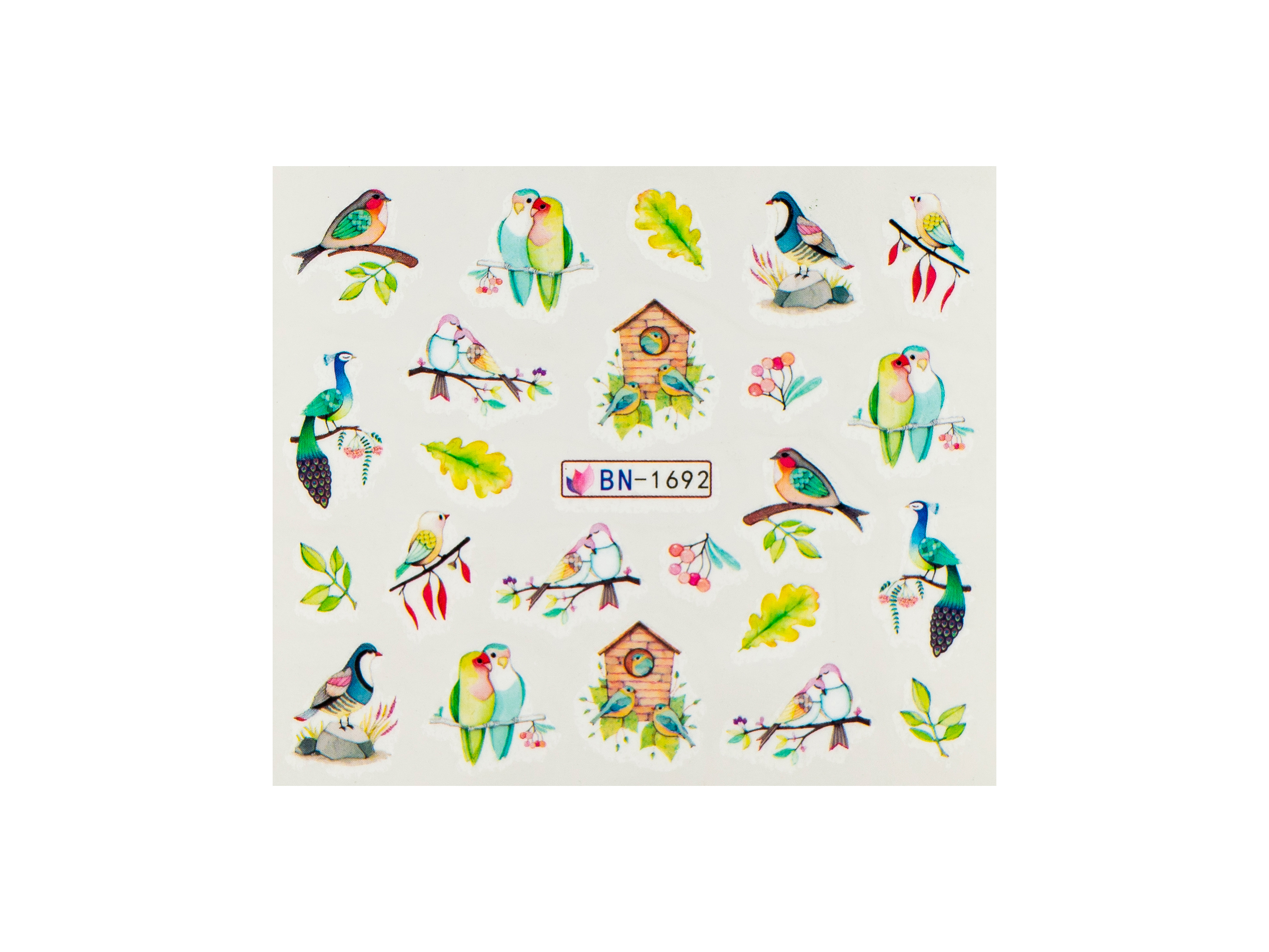 Vodolepka BN-1692 ptáčci - BIO NAILS EP s.r.o.