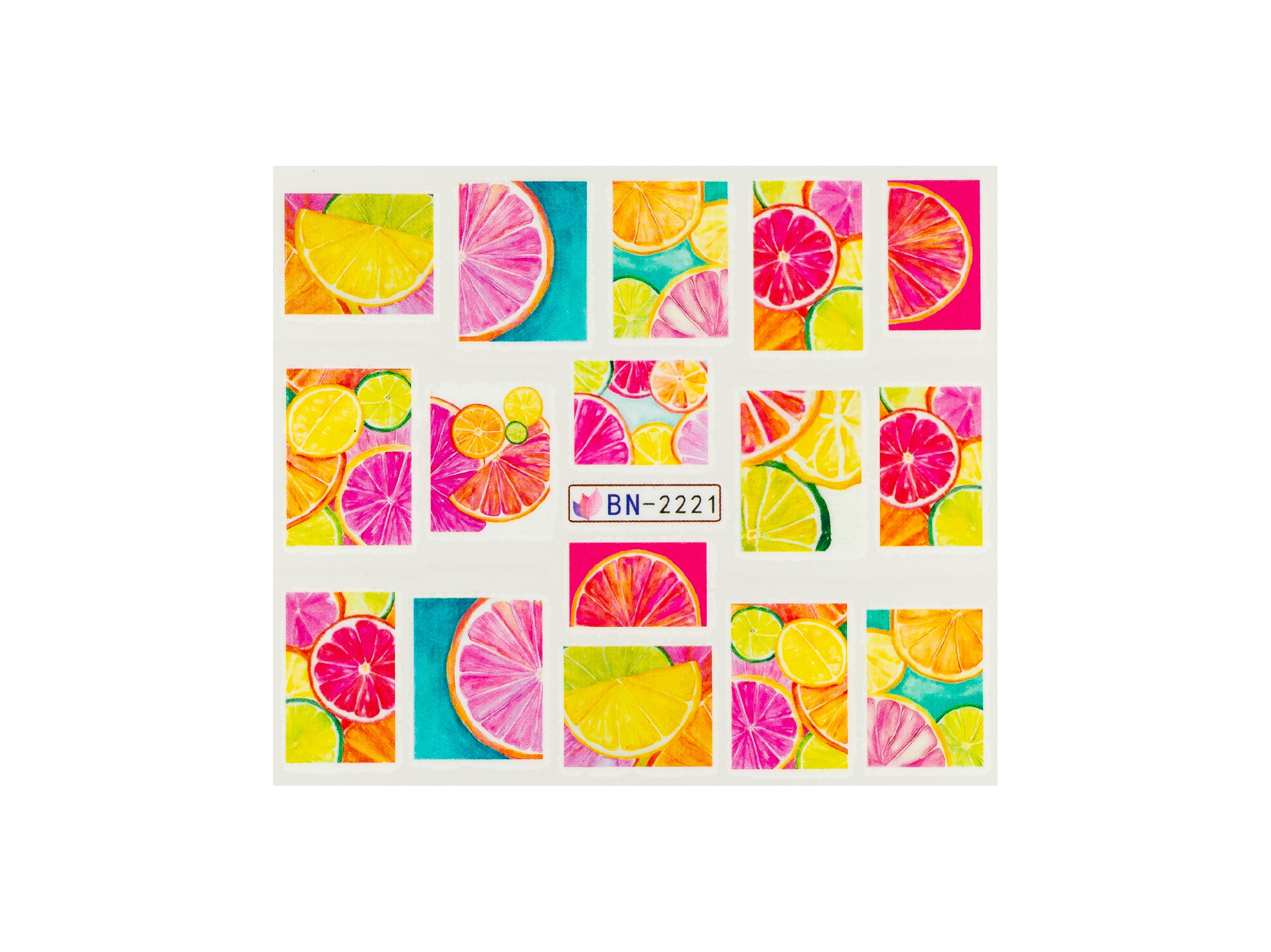 Vodolepka BN-2221 léto a citrusy - BIO NAILS EP s.r.o.