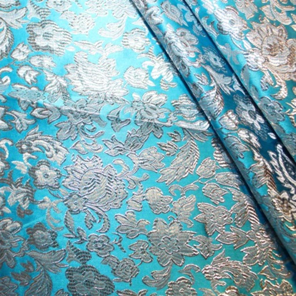 Brokát modrý - Bolena Tex