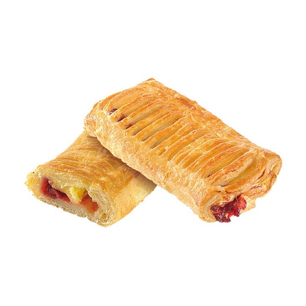 Listový závin s náplní puding malina Bagetier 40 x 150 g - bossfood.cz