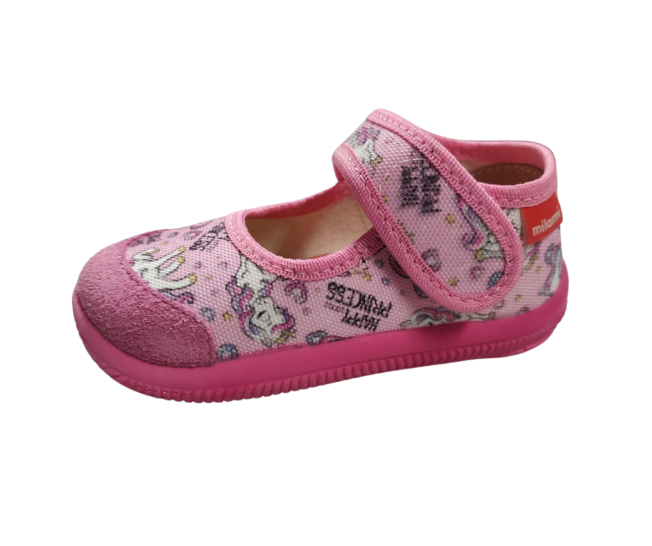 Bačkory Milami Jednorožec – pro širší nohu | Botonožka.cz