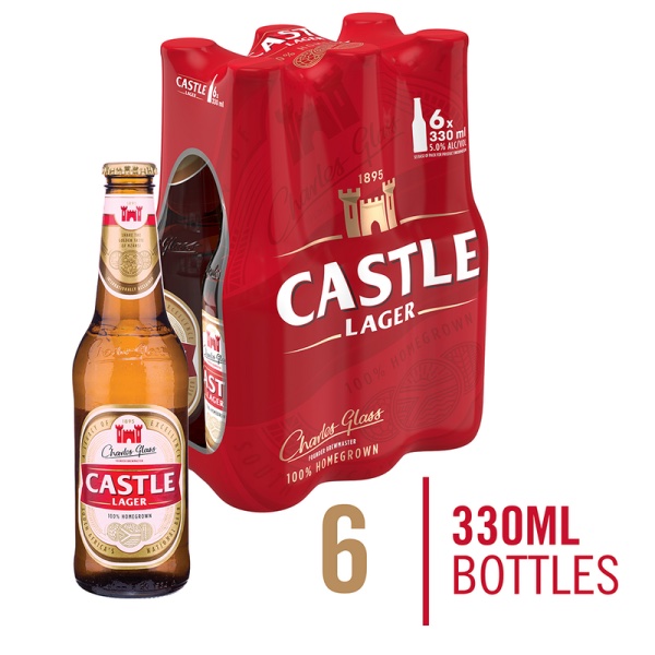 Castle Lager Beer 6 pack - Braai lapa