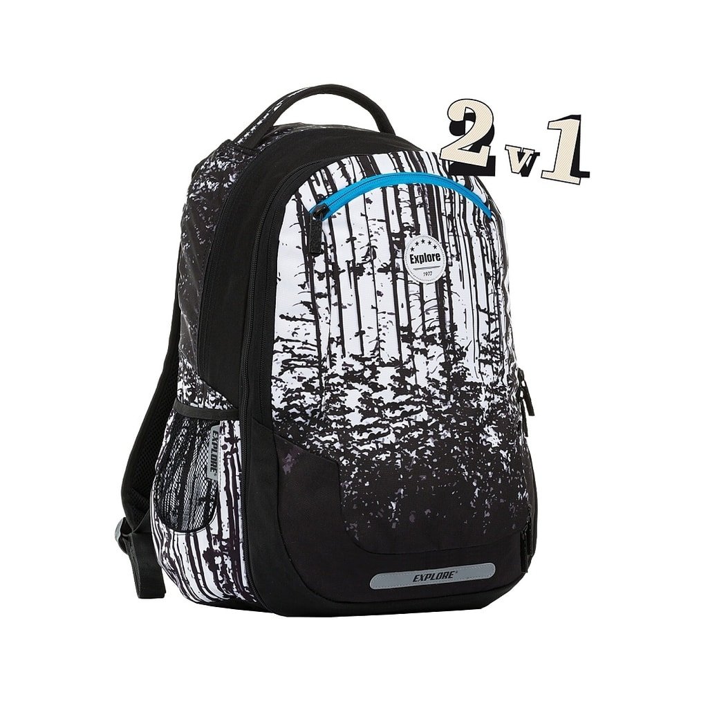 Školní batoh 2v1 VIKI Trees - Brašničky.cz