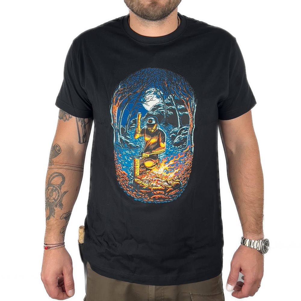 Tričko JUBÖ BUSHCRAFT Thom - černé jen za 490 Kč 🔥| Vyberte si Pánská ...