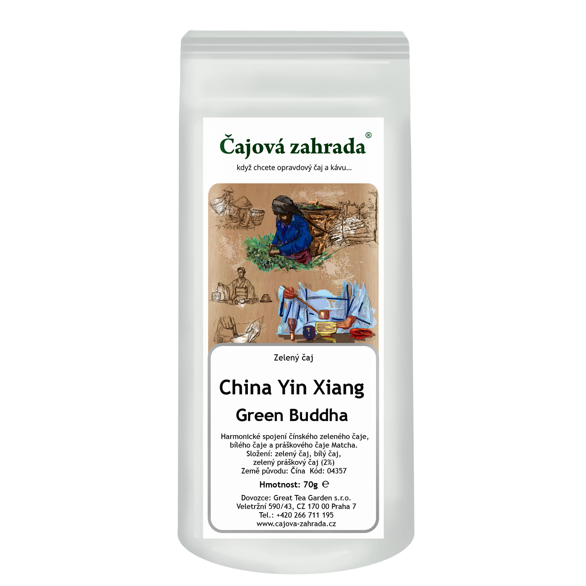 Zelený sypaný čaj China Yin Xiang Matcha | Čajová zahrada