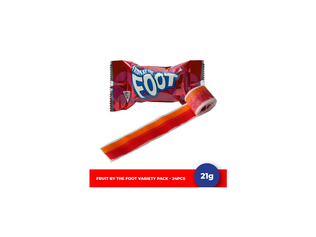 Fruit by Foot Snacks Berry , Strawberry and Raspberry 21g - Mr. Candy Bull