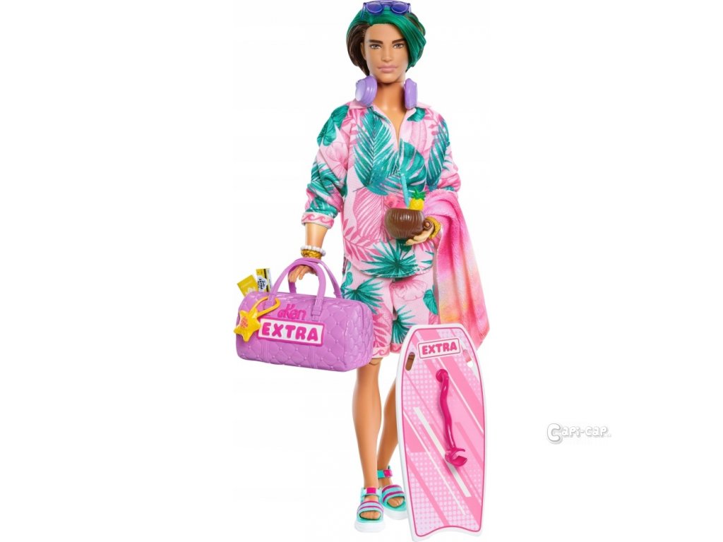Barbie® Extra Ken v plážovém outfitu - Capi-cap.cz