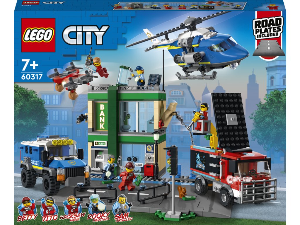 LEGO® City 60317 Policejní honička v bance - Capi-cap.cz