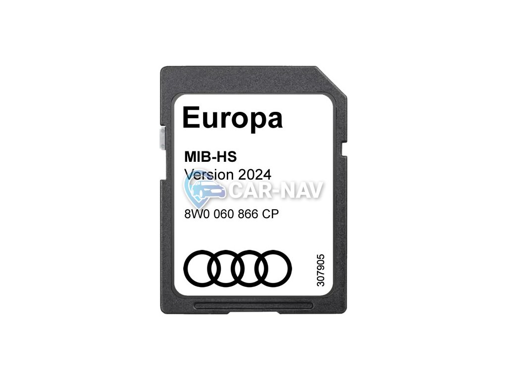 Audi MIB2 High Scale (MHS2) 2024 mapy celé Evropy v češtině - CAR-NAV.cz